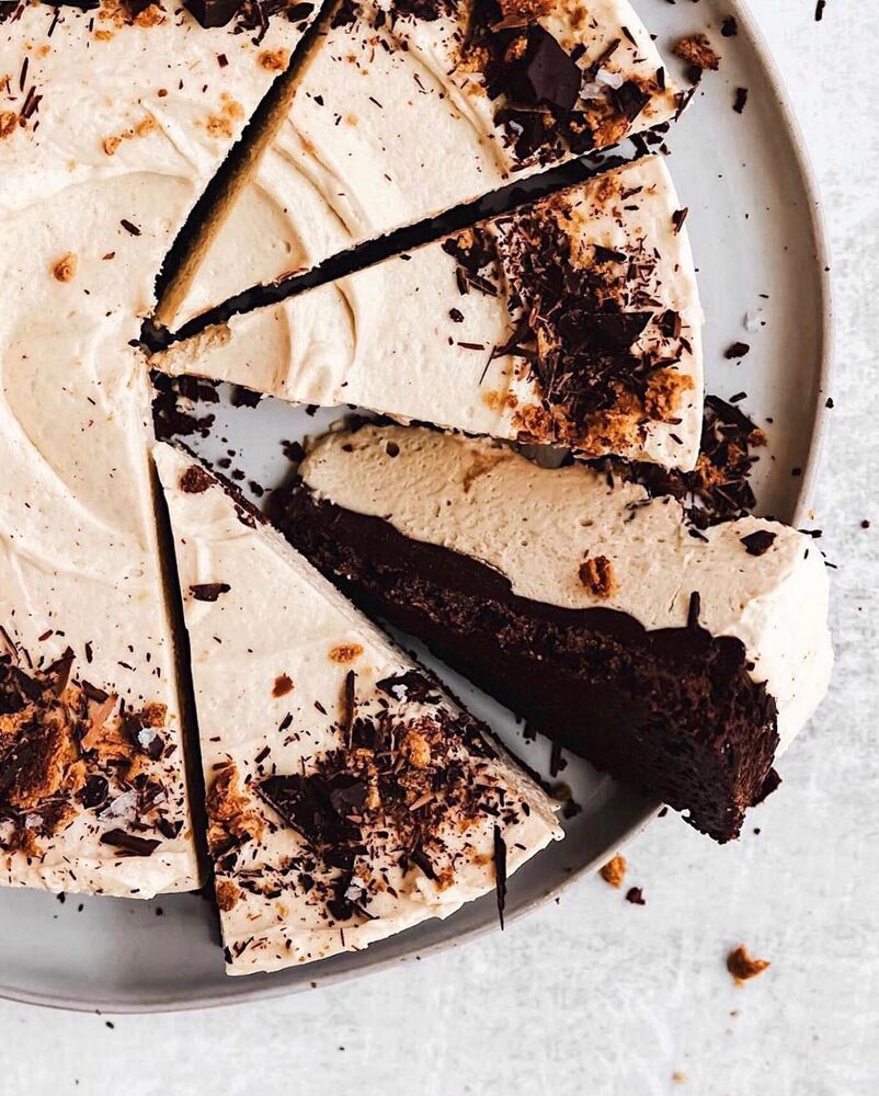 Creamy Tahini Mousse Pie Recipe | The Feedfeed