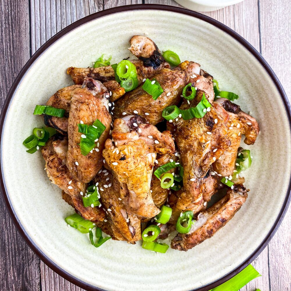 Chinese Five Spice Rubbed Wings with Sweet Chili Ginger Sauce Recipe ...