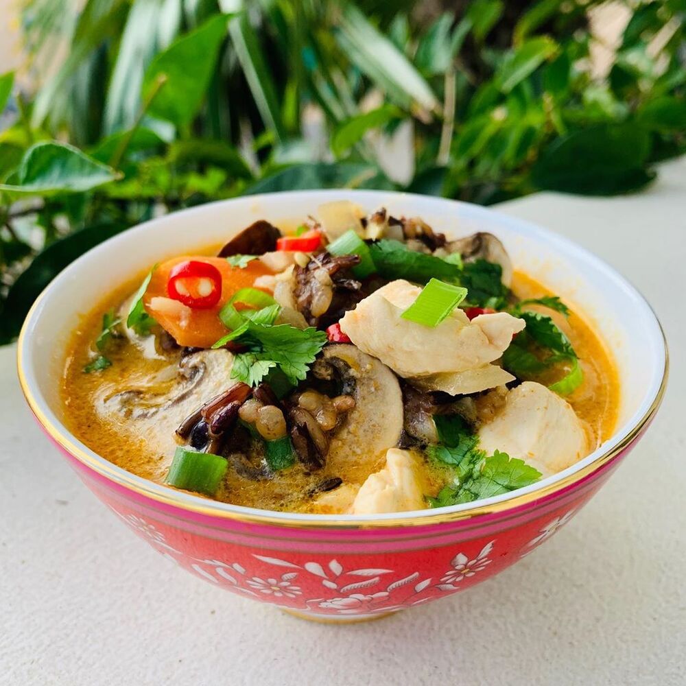 Tom Yum Kai Soup with Mixed Rice Recipe | The Feedfeed