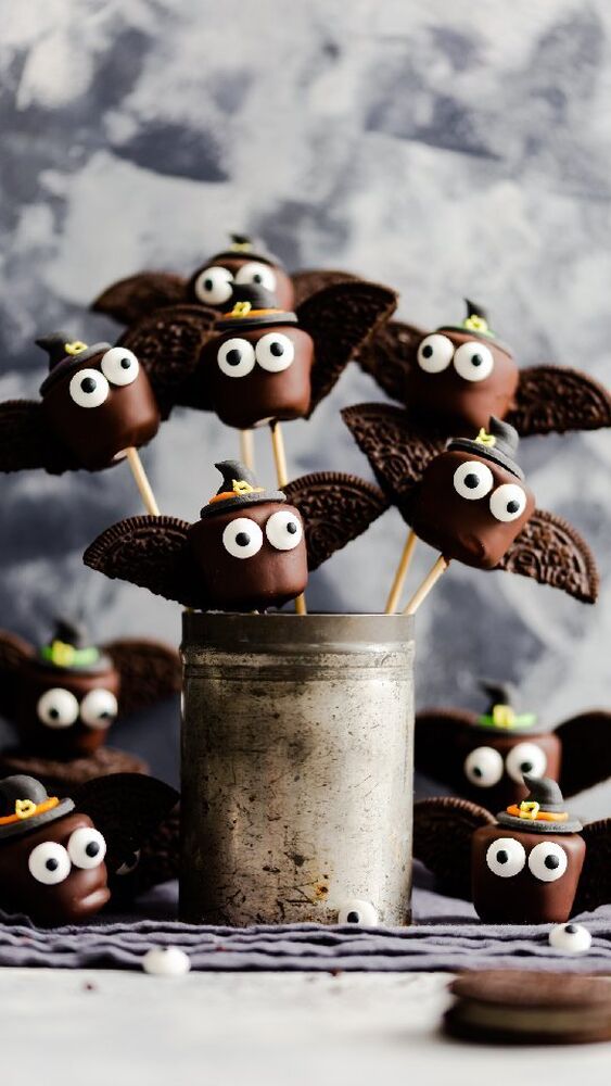 Chocolate Covered Marshmallow Bats Recipe | The Feedfeed