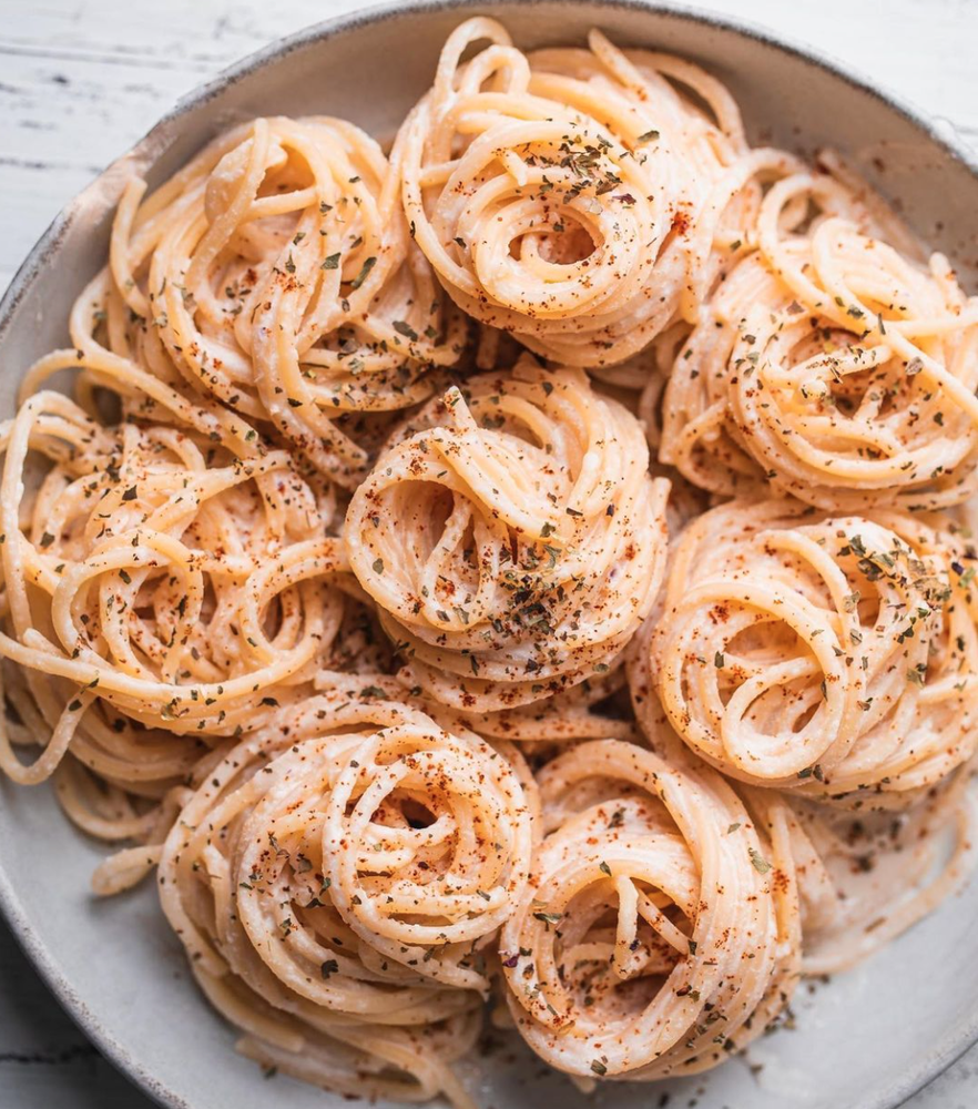 Spaghetti with Creamy Tofu Sauce Recipe | The Feedfeed