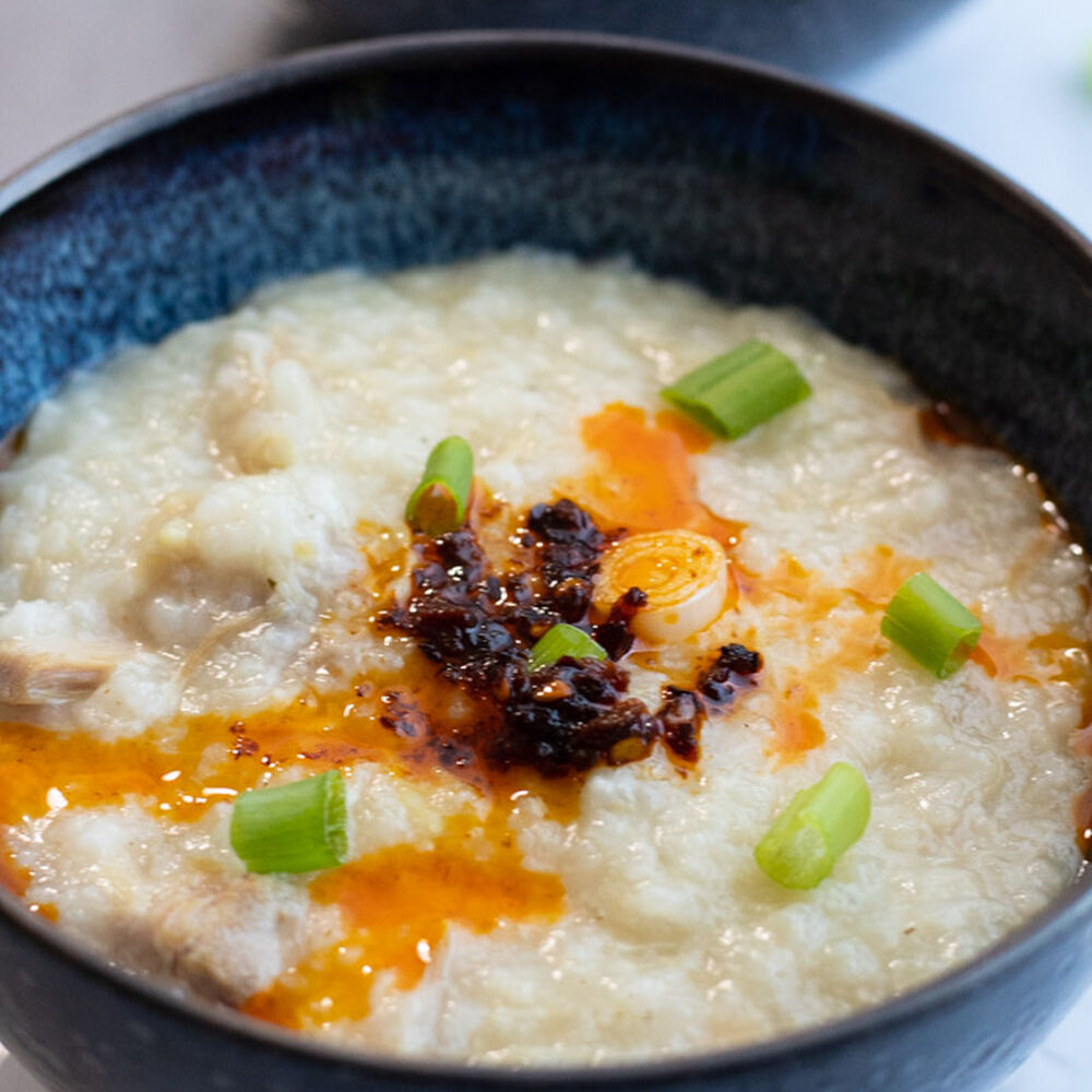 Instant Pot Chicken Congee ( Rice Porridge) Recipe | The Feedfeed