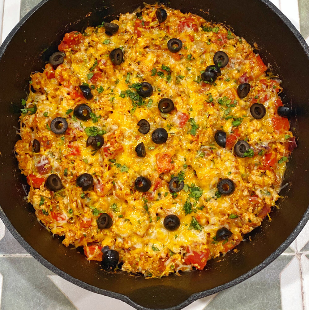 Spaghetti Squash Tofu Mexican Skillet Recipe | The Feedfeed