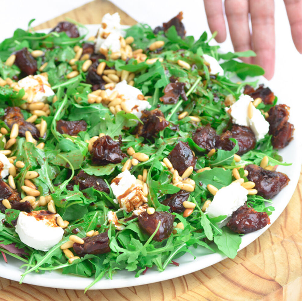 To Die For Fried Date and Goat Cheese Salad Recipe | The Feedfeed