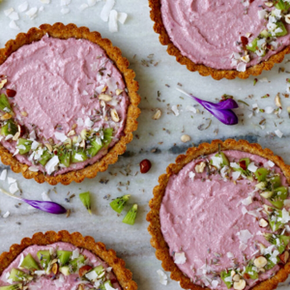 Vegan Raspberry Cream Tarts | Video Recipe The Feedfeed