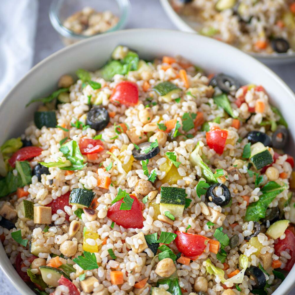 Vegan Italian Rice Salad Recipe | The Feedfeed