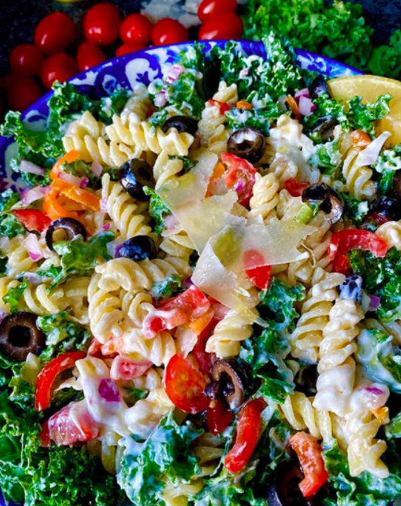 Garlic-Parmesan Pasta Salad Recipe | The Feedfeed