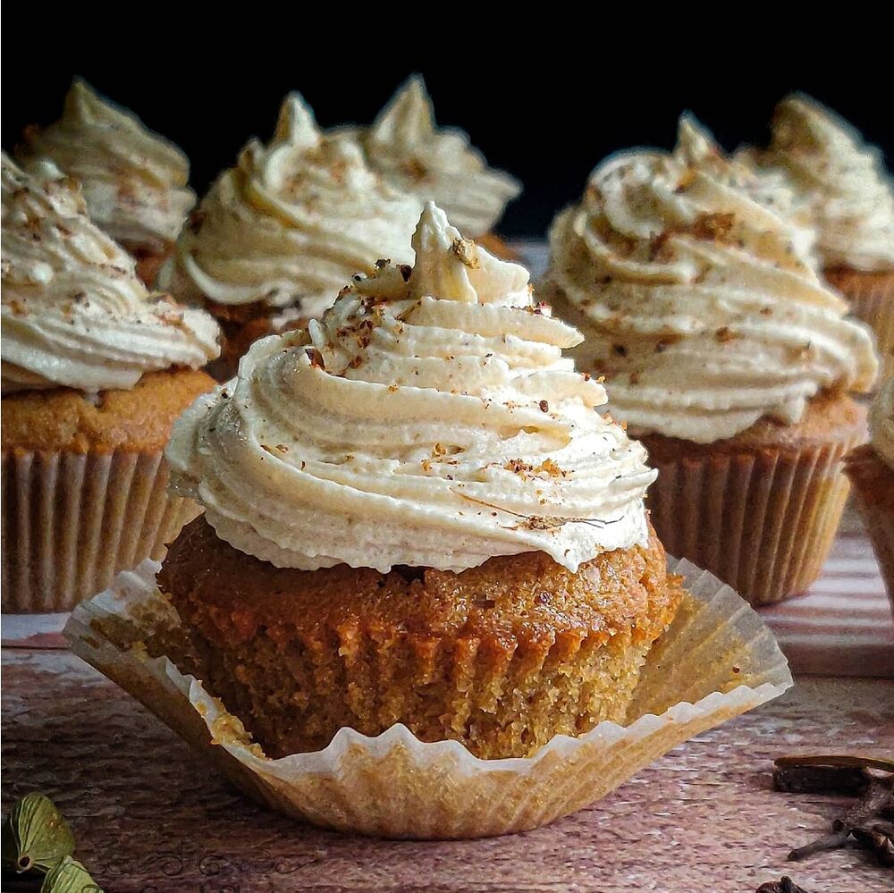 Chai spiced cupcakes Recipe | The Feedfeed