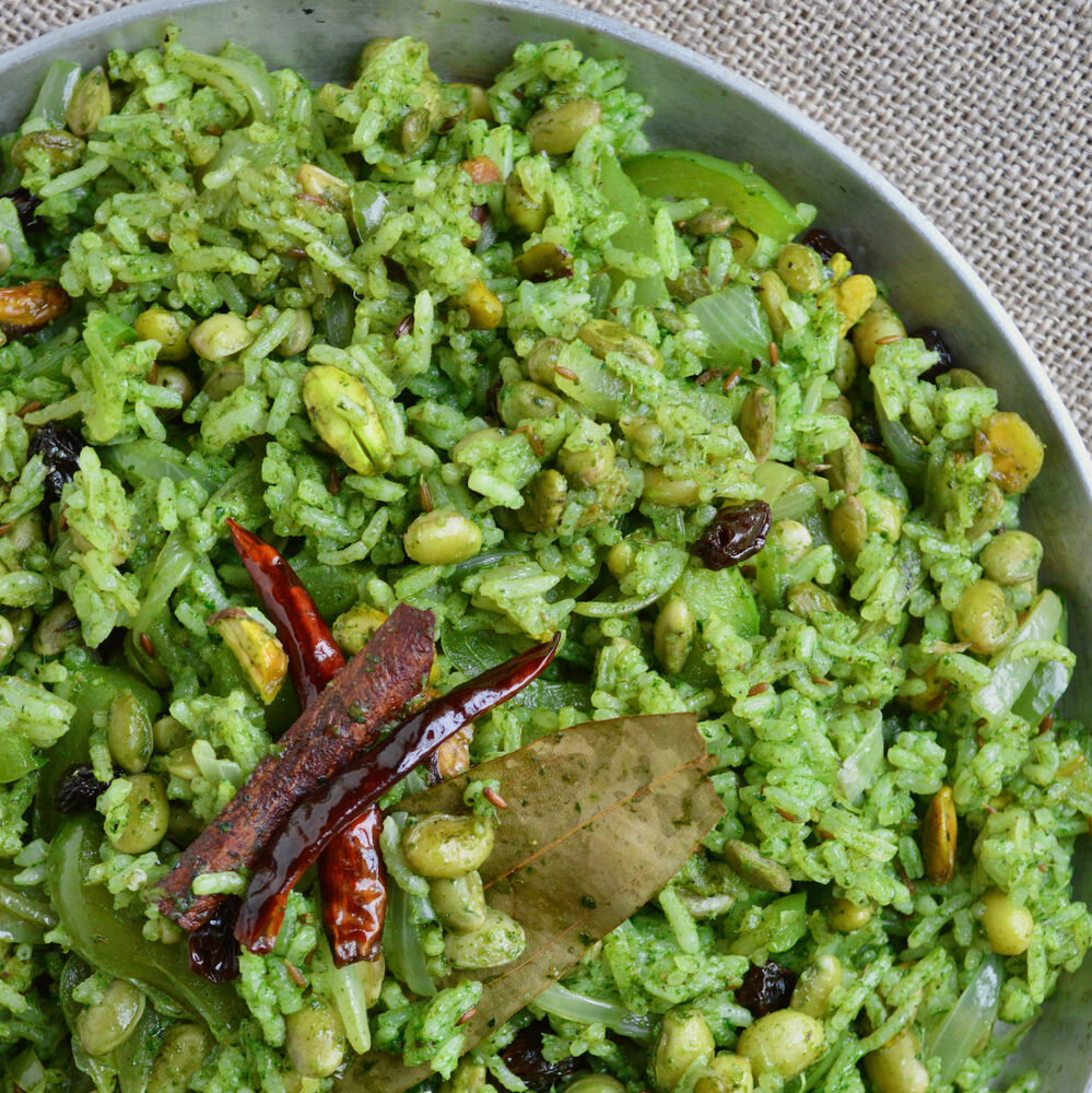 Papdi Lilva Bhaat (Green Field Beans and Rice) Recipe | The Feedfeed