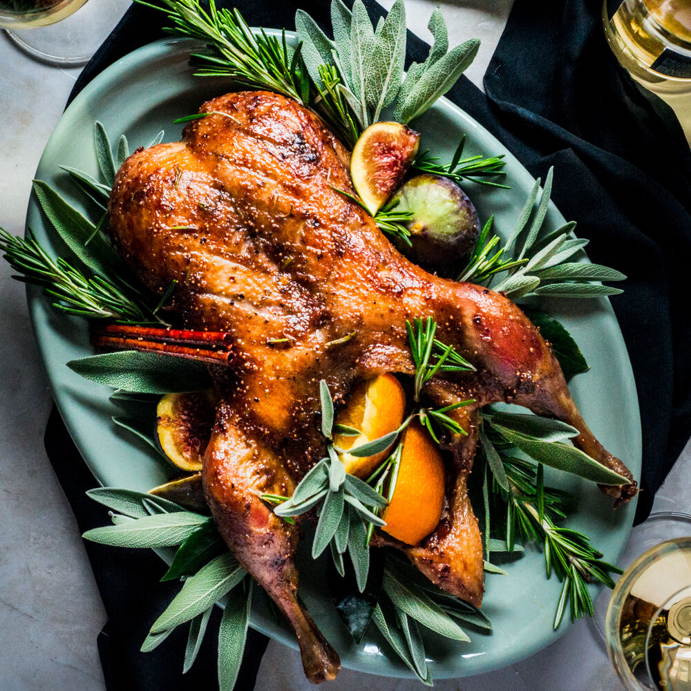 Fig Glazed Roasted Duck Recipe | The Feedfeed