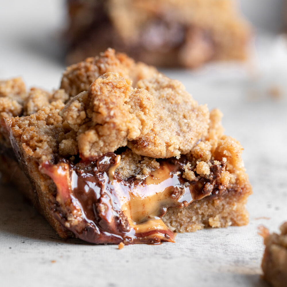 Peanut Butter and Jelly Chocolate Cookie Bars Recipe | The Feedfeed