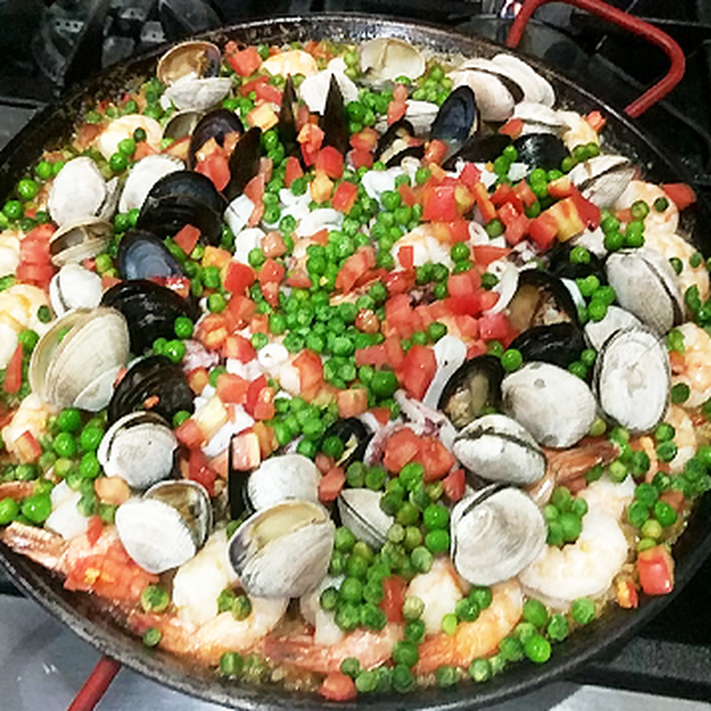 Paella with Fullblood Wagyu Beef Chorizo Recipe | The Feedfeed