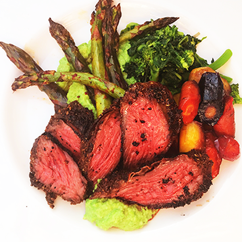 Coriander & Cumin Crusted Wagyu Hanger Steak Recipe | The Feedfeed