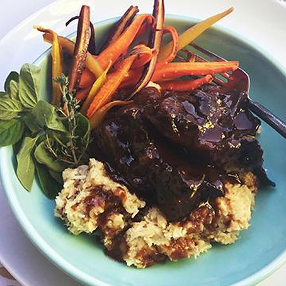 Tart Cherry Braised Wagyu Beef Short Ribs Recipe | The Feedfeed