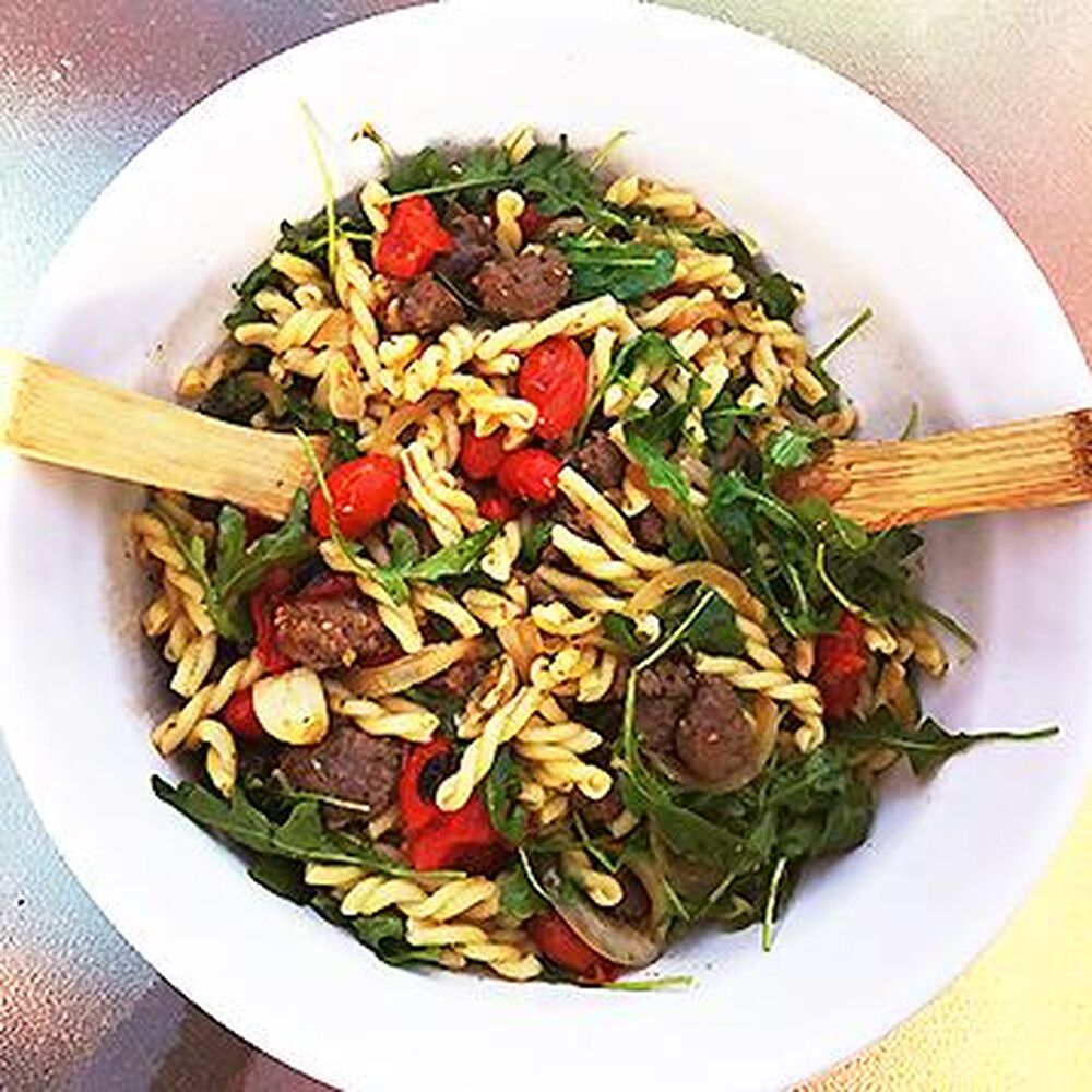 Fullblood Wagyu Sweet Italian Sausage Pasta Recipe | The Feedfeed