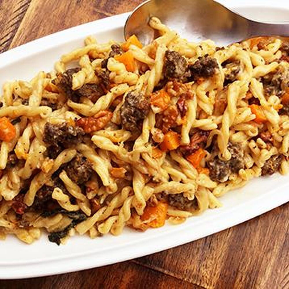 Fullblood Wagyu Sweet Italian Sausage Pasta with Butternut Squash ...