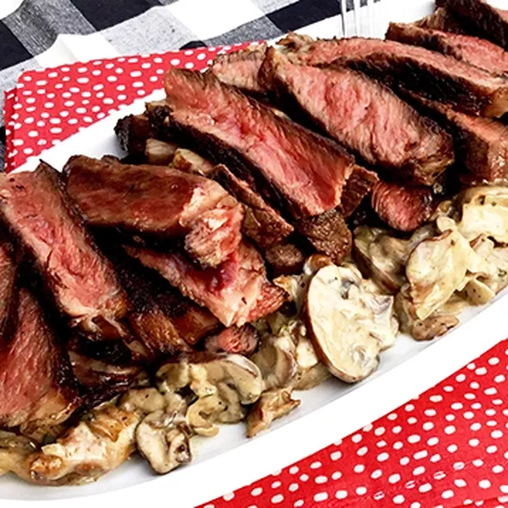 Fullblood Wagyu Underblade Steak with Wild Mushroom Ragu Recipe | The ...