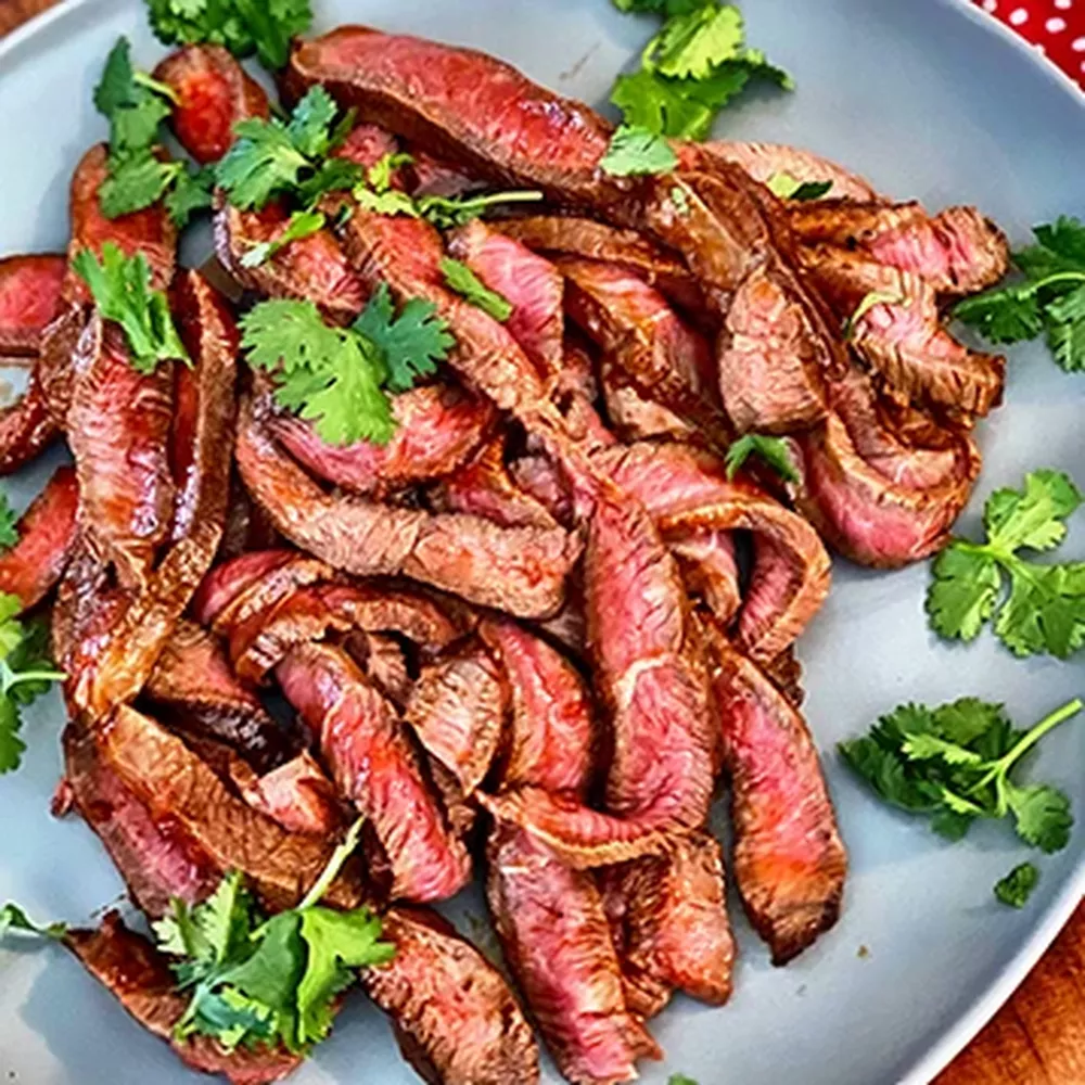 Gochujang Marinated and Grilled Wagyu Steak with Pickled Red Onions ...