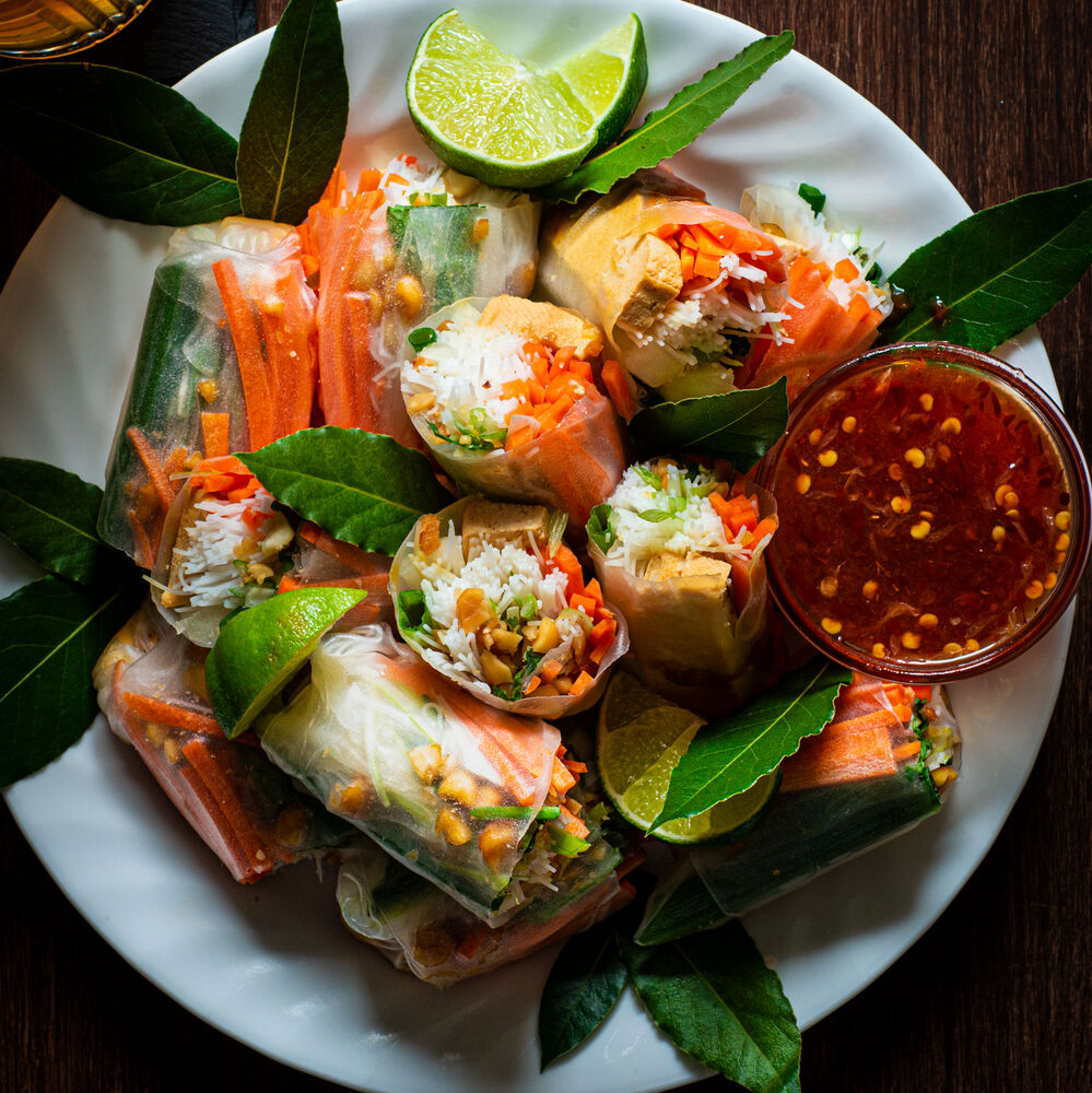 Braised Tofu Fresh Rolls with Rice Vermicelli Recipe | The Feedfeed