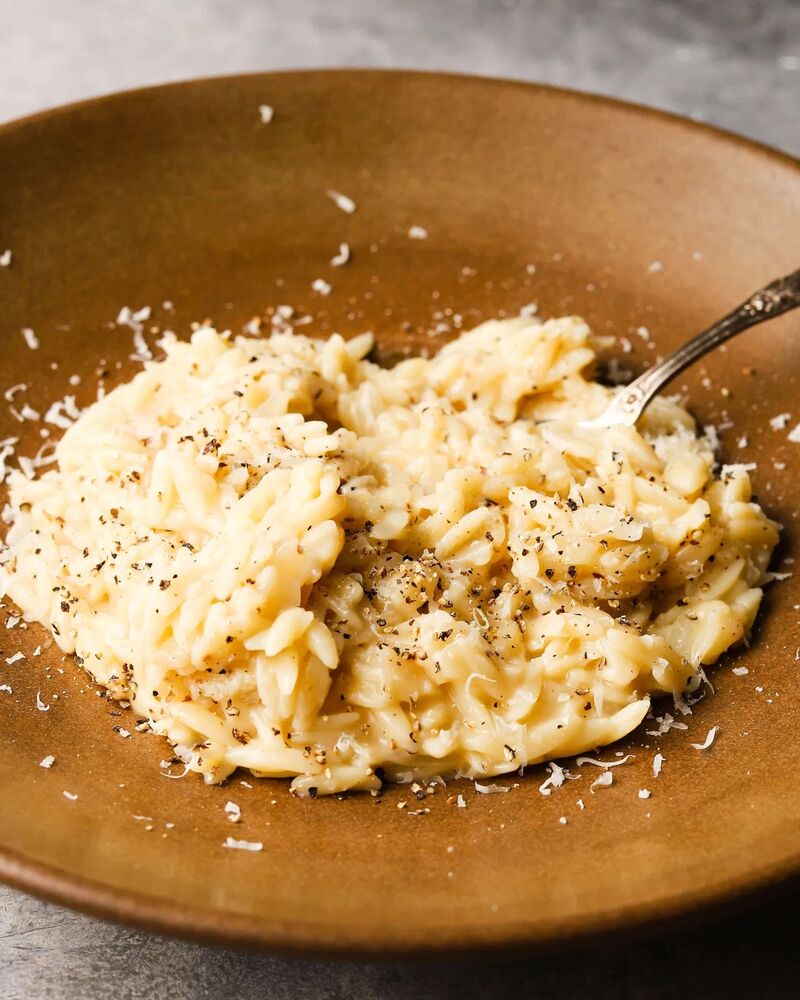Cacio e Pepe Orzo Recipe | The Feedfeed
