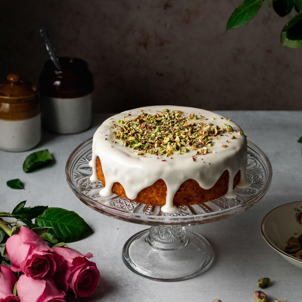 Persian Love Cake with Rosewater Glaze Recipe | The Feedfeed