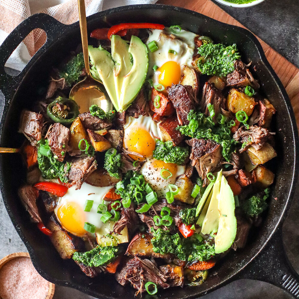 Short Rib Sweet Potato Hash and Eggs | Gluten-Free Recipe | The Feedfeed