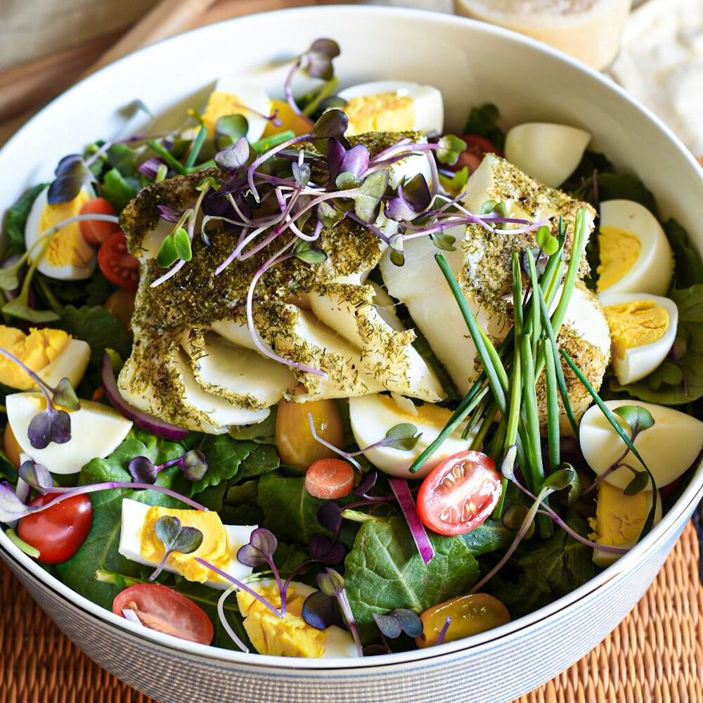 Baked Cod Salad Recipe | The Feedfeed