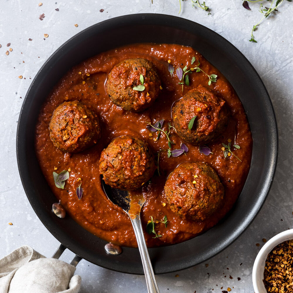 Tempeh and black bean balls Recipe | The Feedfeed