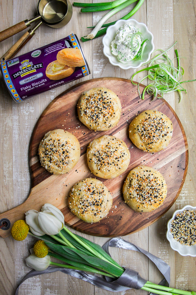 Bagel Bomb with Spring Onion Cream Cheese Recipe | The Feedfeed