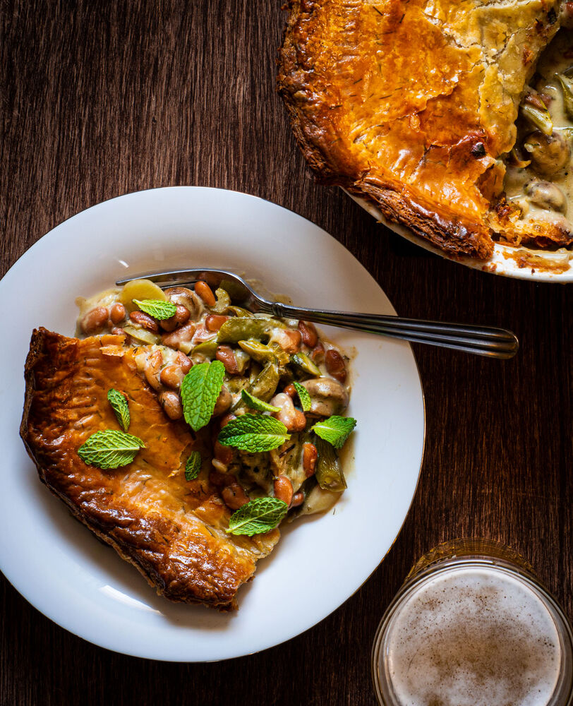 Pinto Pot Pie with Dill Puff Pastry Recipe | The Feedfeed