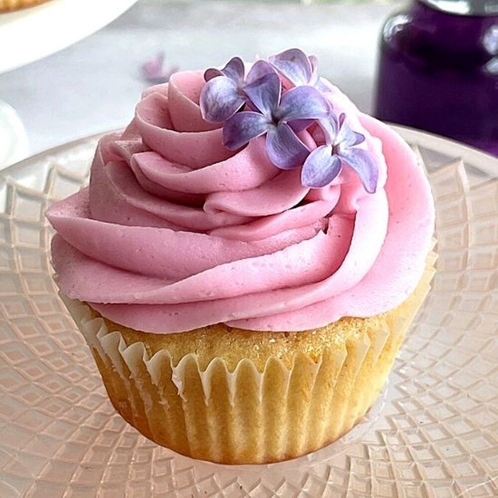 Lilac Cupcakes with Lilac Buttercream Frosting Recipe | The Feedfeed