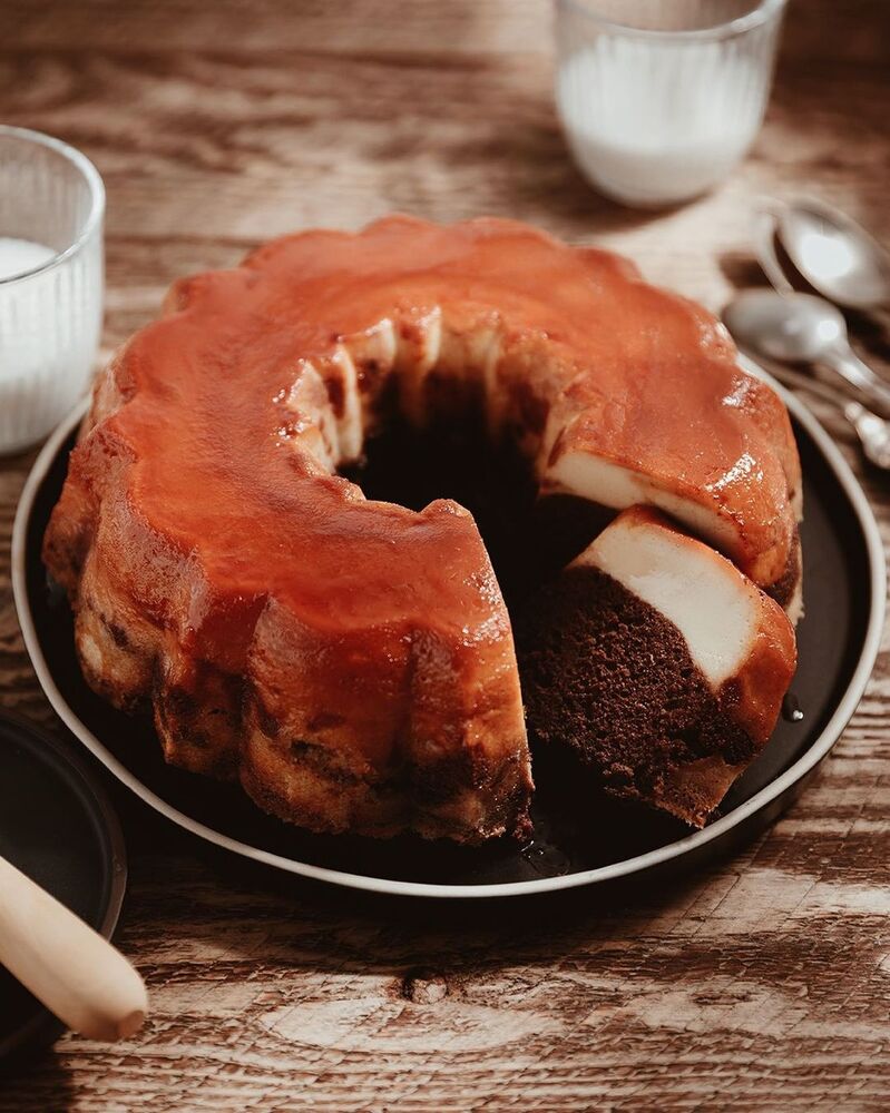 Chocolate Cake Flan Recipe | The Feedfeed