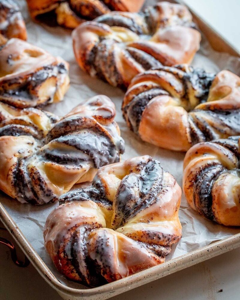 Sweet Buns with Poppy Seeds Recipe | The Feedfeed