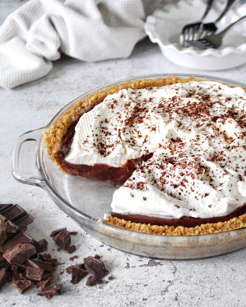 Chocolate Pudding Pie Recipe | The Feedfeed