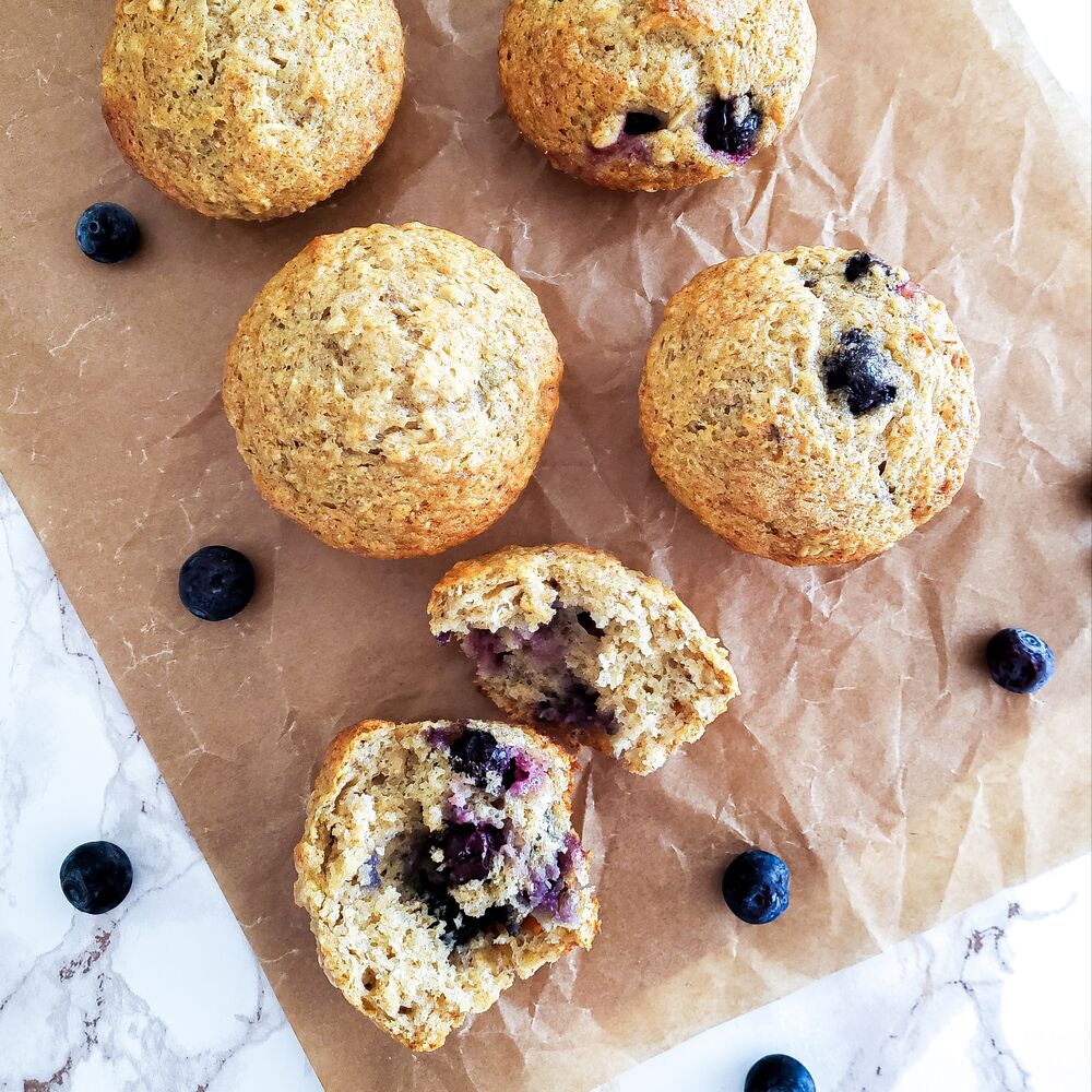 Blueberry Banana Breakfast Muffins Recipe | The Feedfeed