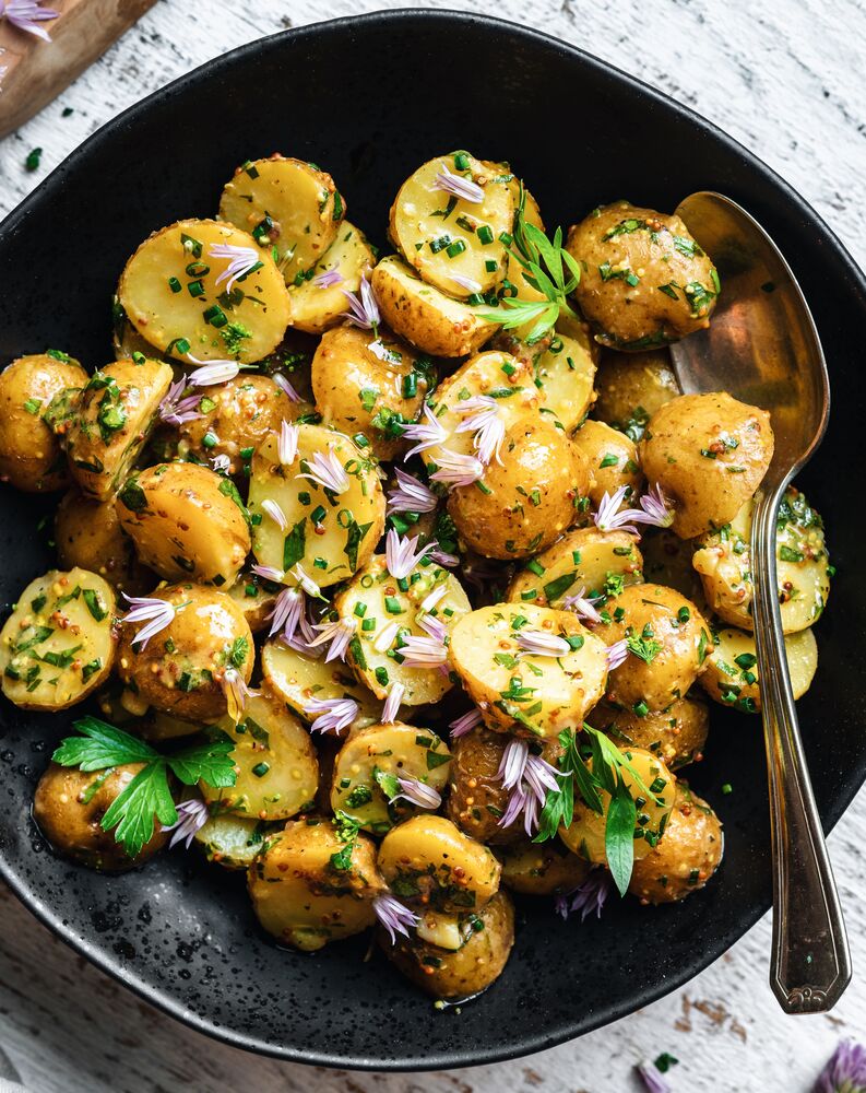 Dijon Chive Potato Salad Recipe | The Feedfeed