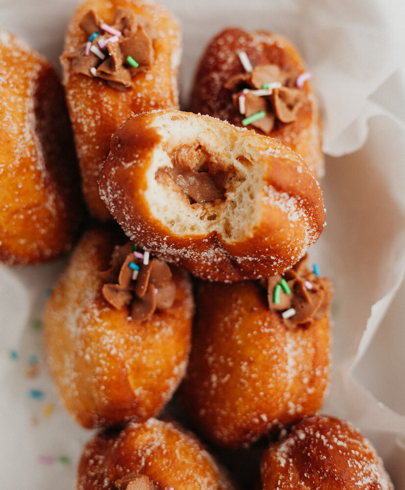 Chocolate Stuffed Brioche Doughnuts Recipe | The Feedfeed