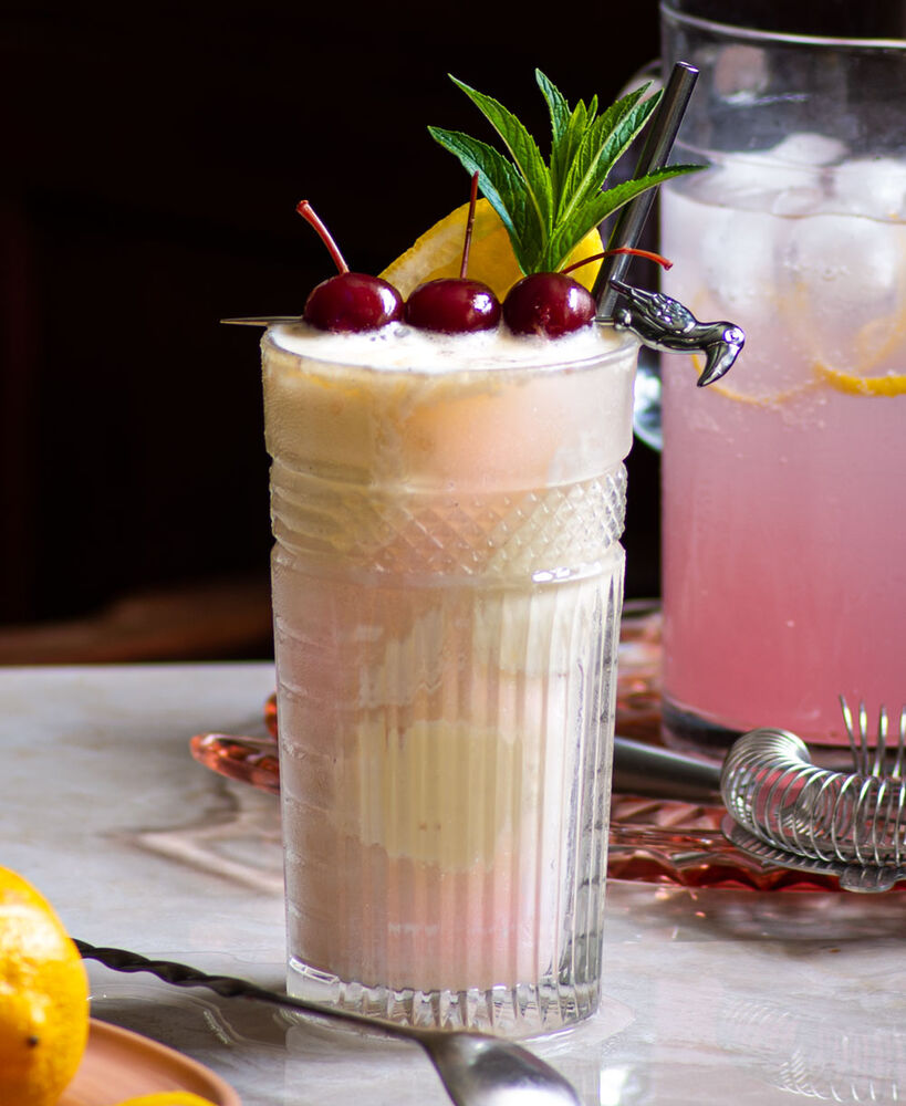 Rhubarb Vanilla Floats with Lemon Ricotta Ice Cream Recipe | The Feedfeed