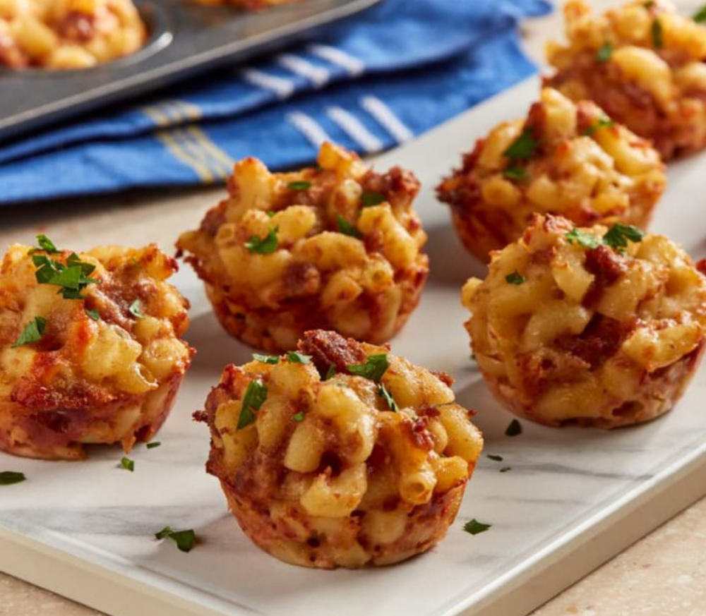 Beefy Mac Mini Bites Recipe | The Feedfeed