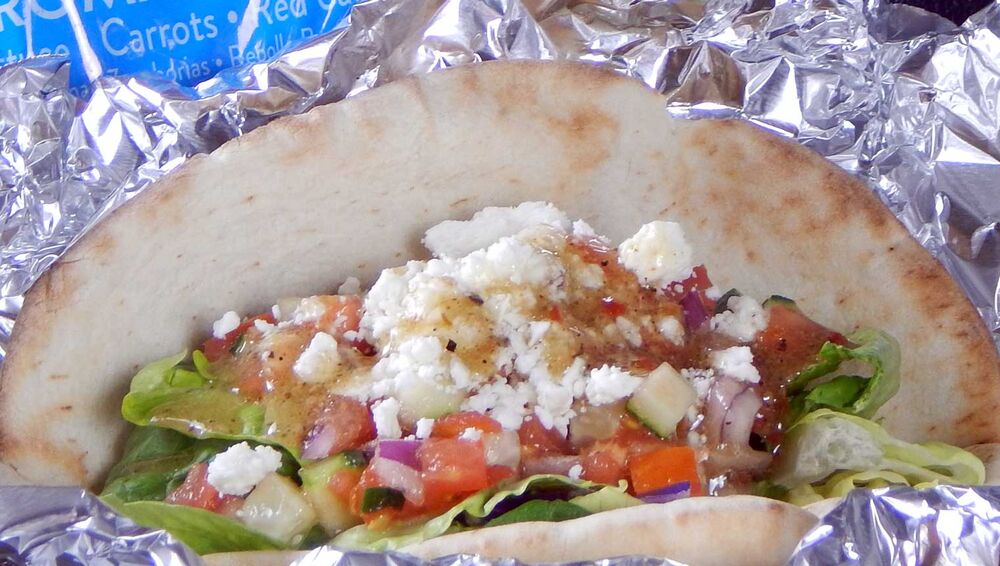 Classic Greek Fresh Stuffed Pita Wrap (Wendy's copycat recipe) Recipe ...
