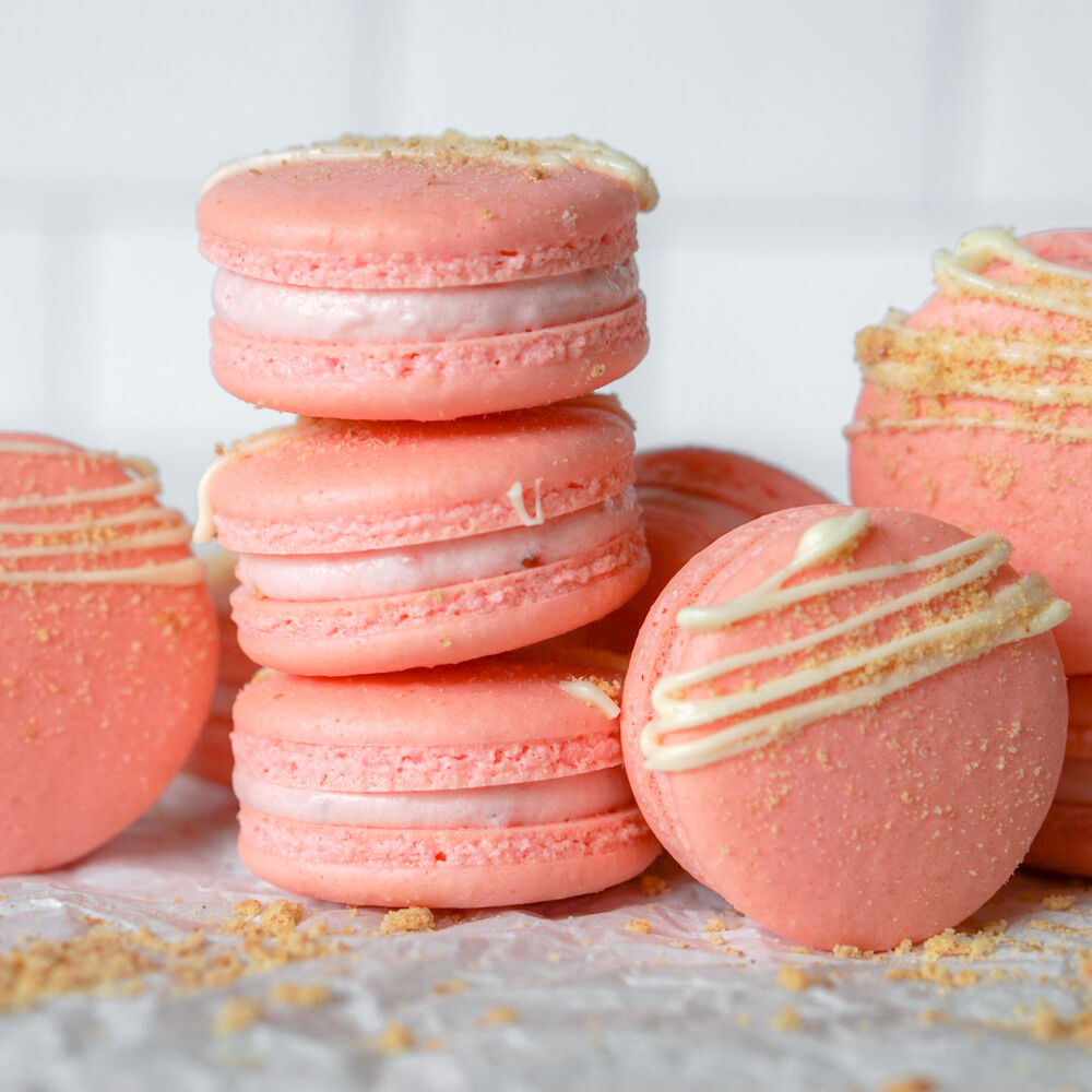 Strawberry Cheesecake Macarons Recipe | The Feedfeed