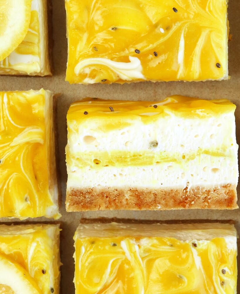 No-Bake Lemon Cheesecake Bars Recipe | The Feedfeed