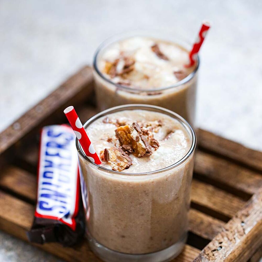 Homemade snickers milkshake recipe Recipe | The Feedfeed