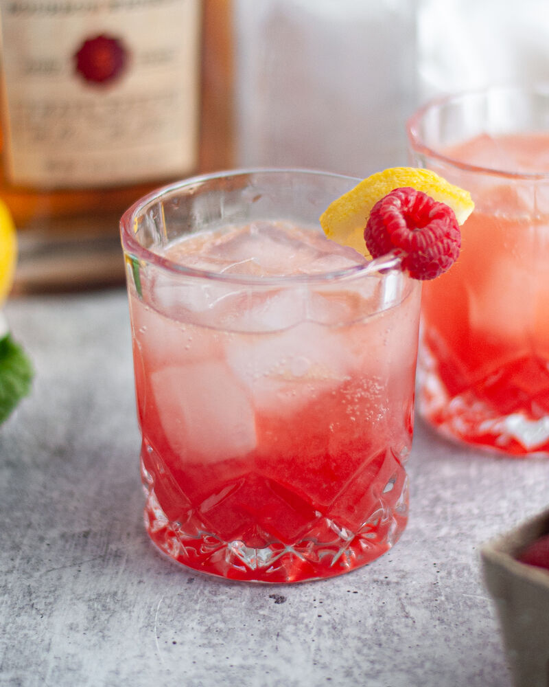 Raspberry Bourbon Smash Recipe | The Feedfeed