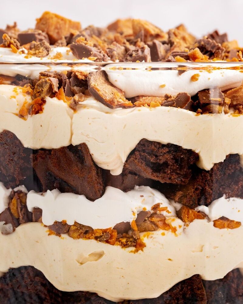 Candy Bar Cream Cheese Trifle Recipe | The Feedfeed