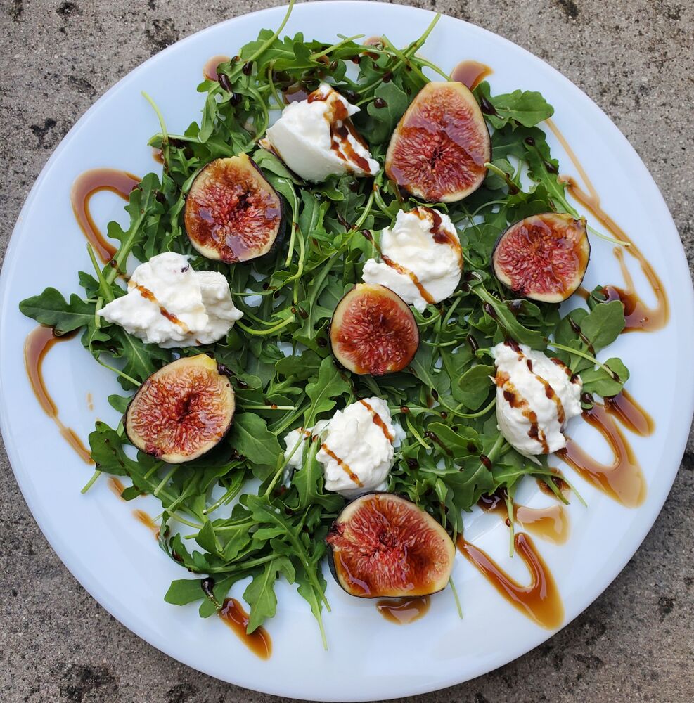 Fig, Arugula, Burrata Salad Recipe | The Feedfeed