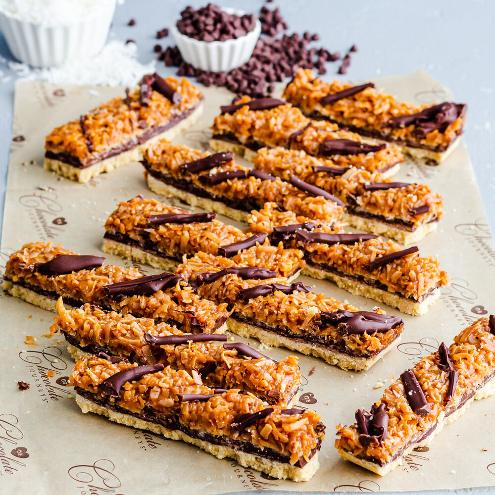 Samoas Cookie Caramel Coconut Bars Recipe | The Feedfeed