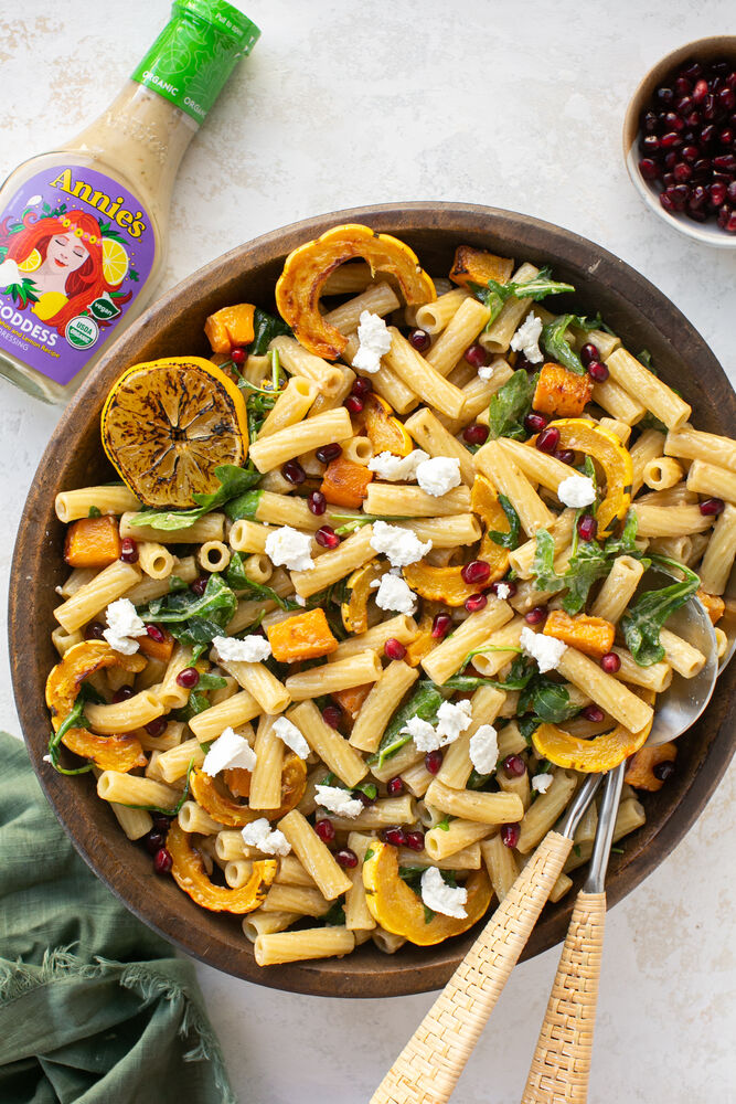Fall Harvest Goddess Pasta Salad Recipe | The Feedfeed