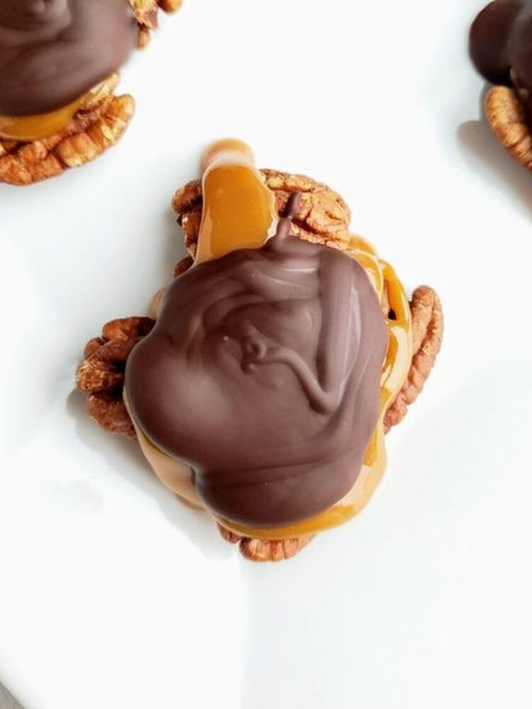 Choc Pecan Turtle Clusters Recipe | The Feedfeed