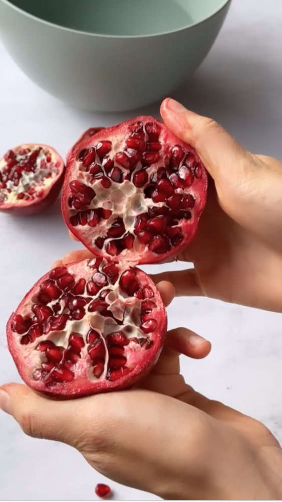 How to Cut a Pomegranate Recipe | The Feedfeed